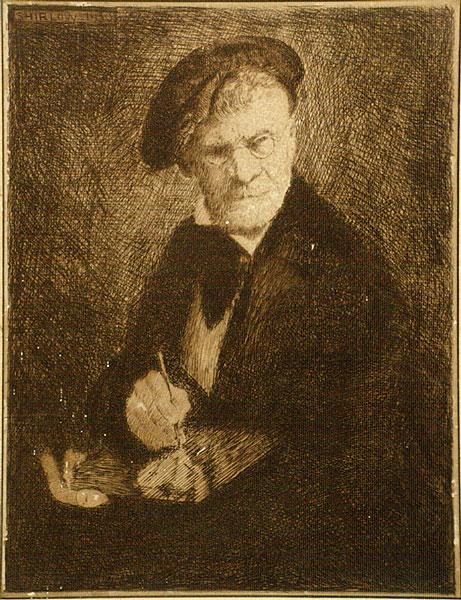 Self-portrait (1930) by John Shirlow (1869–1936) · Australian Prints ...