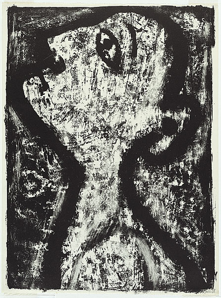 Head (1959) by Udo Sellbach (1927–2006) · Australian Prints + Printmaking