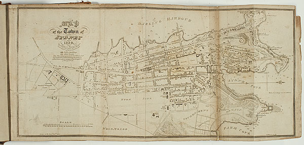 Map of the town of Sydney 1833. (1834) by William Wilson (1795–1867 ...