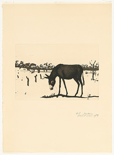 Donkey (1978) by David Rose (1936–2006) · Australian Prints + Printmaking