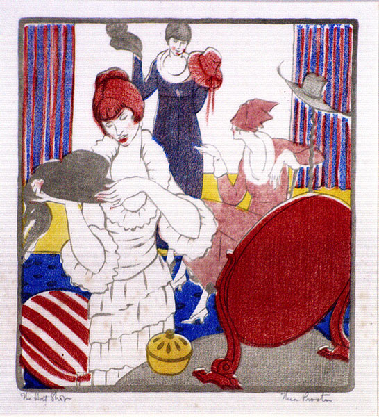 The hat shop (1919) by Thea Proctor (1879–1966) · Australian Prints ...