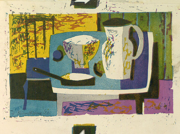 Still life (1953) by Kenneth Hood (1928–2002) · Australian Prints ...